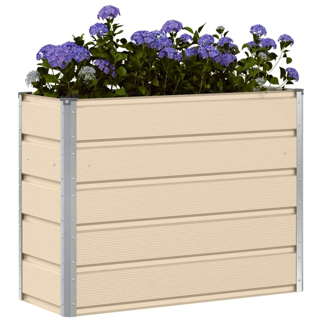 PLANTER IVORY 100 x 40 x 75 cm Steel $76.38 - PicClick AU
