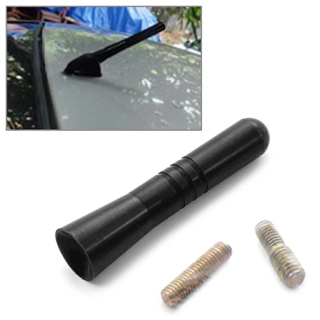 2.2& AERIAL ANTENNA Mast Car AM/FM Radio Short Roof with Screws Black ...