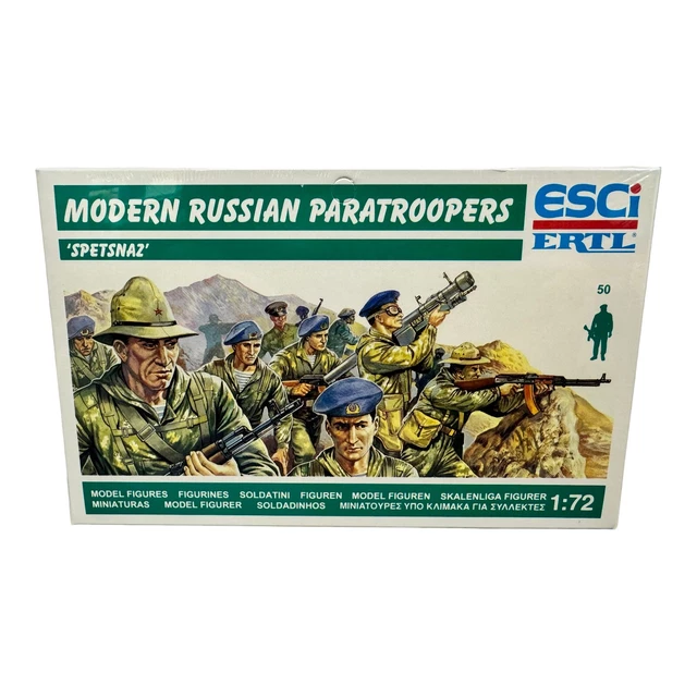 ESCI ERTL MODERN Russian Paratroopers Spetsnaz Model P-240 Scale 1:72 ...