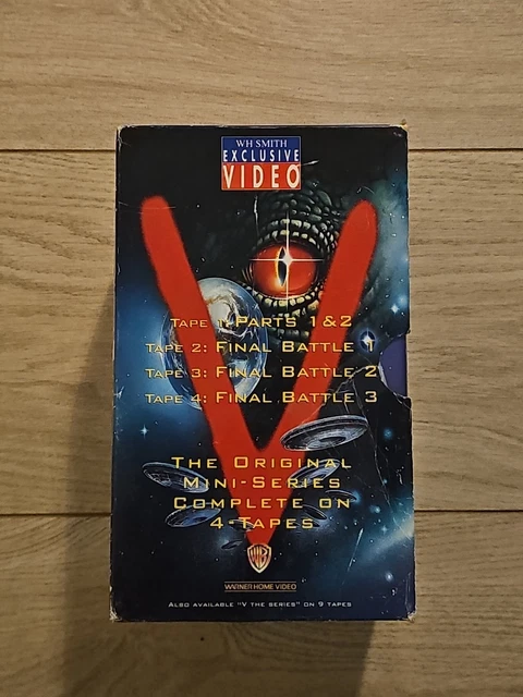 V THE MINI Series 4 x VHS Video Tapes Exclusive Box Set Complete On 4 ...