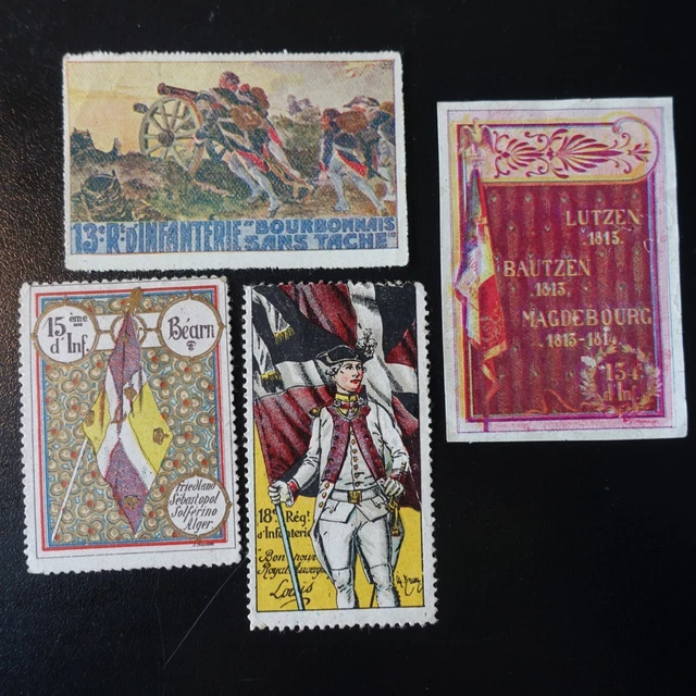 VIGNETTE COMMEMORATIVE LABELS 13° 15° 18° Régiment D’infanterie EUR 12 ...