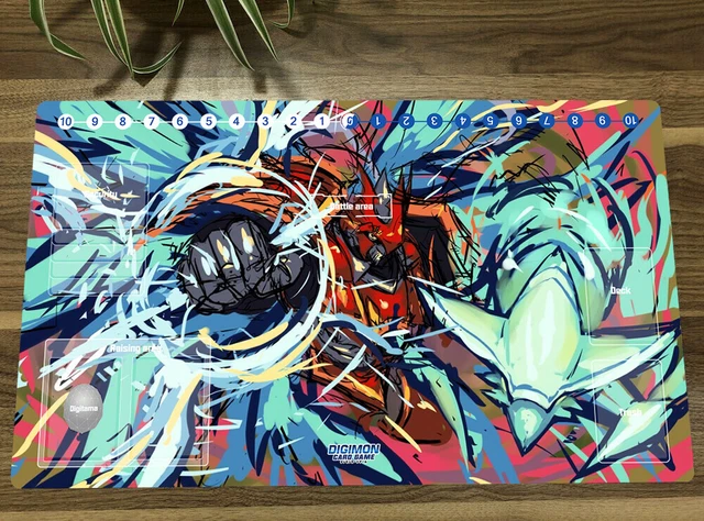 DIGIMON PLAYMAT DUKEMON DTCG CCG Mat Trading Card Game Mat Anime Desk ...