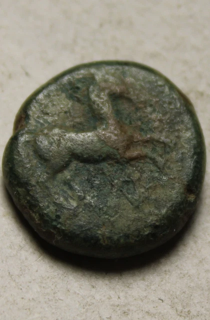 RARE GENUINE ANCIENT Greek coin Maroneia Thrace 400BC vine grapes Horse ...