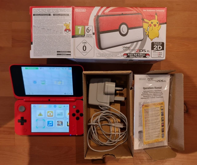 NINTENDO 2DS XL Pokemon Pokeball Edition Handheld Console - Red £229.48 ...