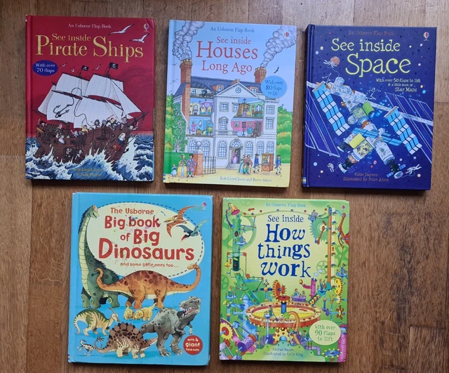 SEE INSIDE SPACE (See Inside) (Usborne See Inside) & 4 Other Usborne ...