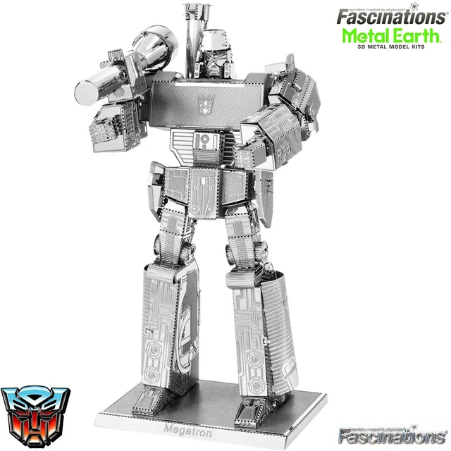 METAL EARTH TRANSFORMERS Megatron 3D Laser Cut DIY Model Building Kit ...