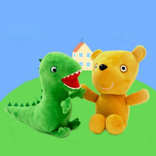 MR DINOSAUR STUFFED Plush Toy Teddy Bear Peppa Pig George 19 CM ...