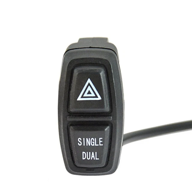 SINGLE-DUAL HAZARD Warning Indicator Switch For E-Bike*Scooter ...