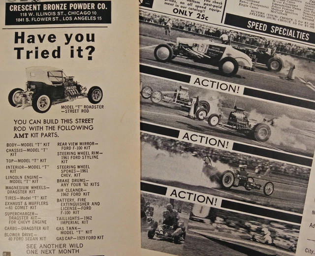 1960S CAR MAGAZINE Print Ads Hot Rod Custom Twinkle Glitter JC Whitney ...