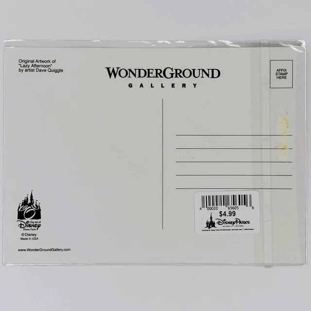 MICKEY MOUSE MINNIE Mouse Postcard Disney WonderGround Gallery Swan ...