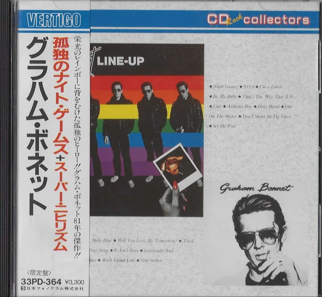 GRAHAM BONNET LINE Up + Graham Bonnet JAPAN CD OBI 33PD 364 Alcatrazz ...