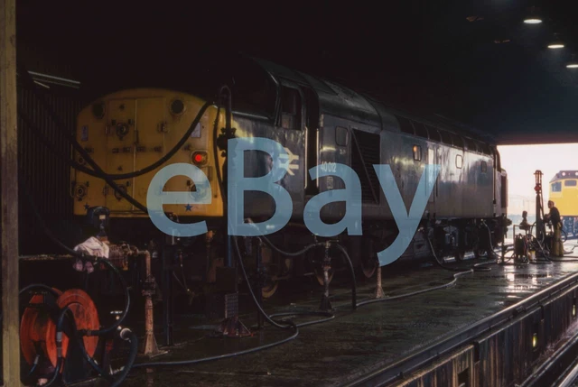 35MM RAILWAY SLIDE of Class 40 40012 @ Eastfield Copyright to Buyer £4. ...