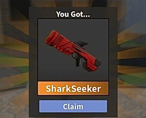 NERF ROBLOX MM2: Shark Seeker Shark-Fin Dart Blaster Virtual Item *CODE ...