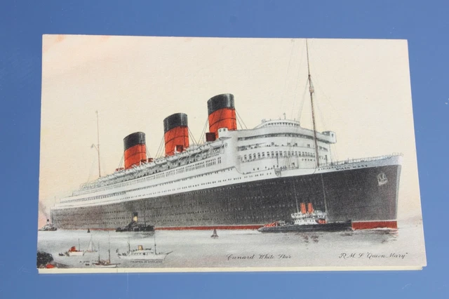 CUNARD WHITE STAR Line Rms Queen Mary Maiden Voyage Log Card Passage ...
