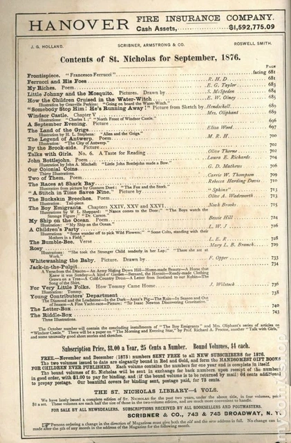 ST. NICHOLAS MAGAZINE Vol. 3 #11 GD 1876 £12.26 - PicClick UK