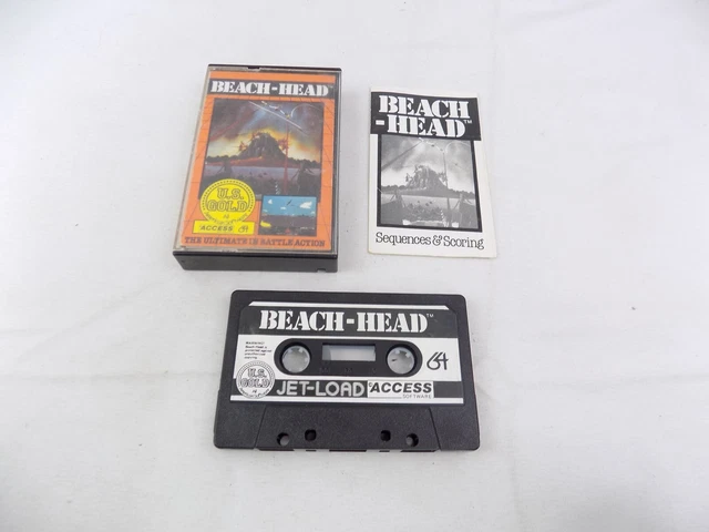 BOXED LIKE NEW Commodore 64 C64 Beach-Head Game Cassette EUR 32,87 ...