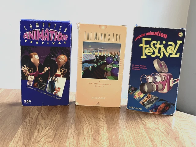 VHS LOT: COMPUTER Animation Festival VHS Rare Oop HTF, The Mind's Eye ...