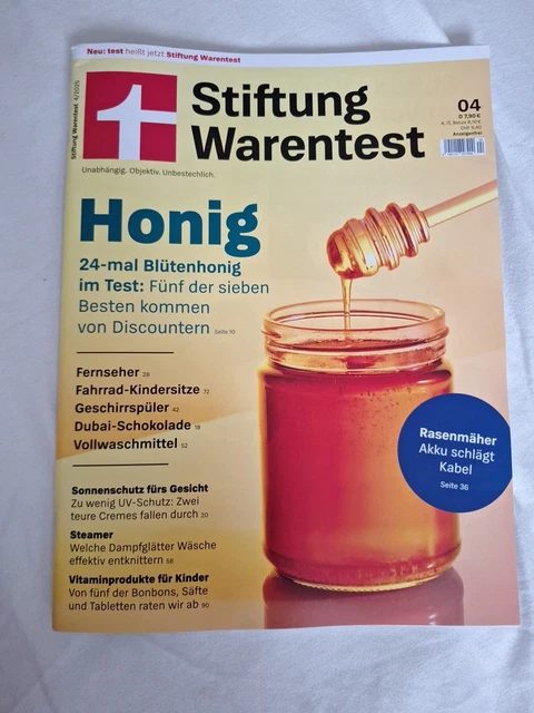 ZEITSCHRIFT STIFTUNG WARENTEST TEST - April 2025 04/2025 04/25 4/2025 ...