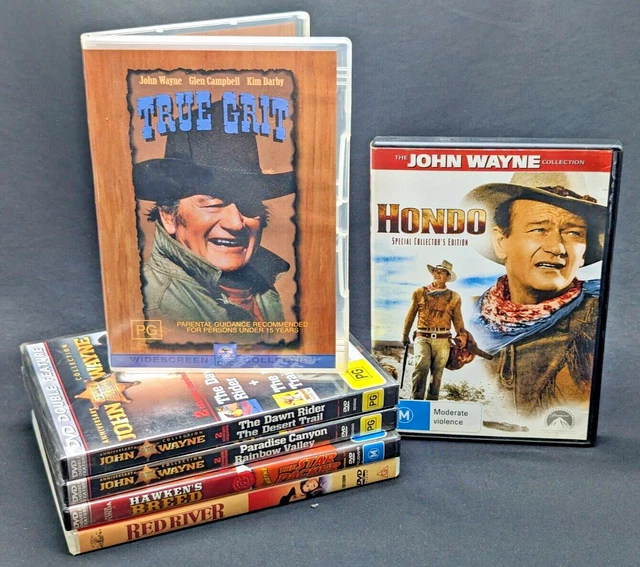 JOHN WAYNE WESTERN Cowboy DVD Collection 9 Movies R4 PAL *Free Aus Post ...