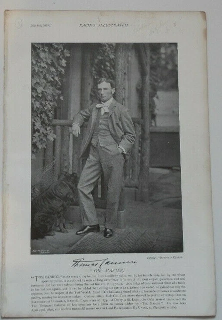 1895 MAGAZINE HORSE Racing Cannon Danebury Garlogs Stockbridge Curzon ...