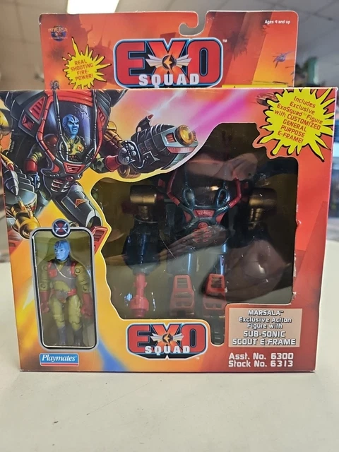 EXO-SQUAD SUB-SONIC SCOUT E-Frame With Marsala Figure 1995 Sealed ...