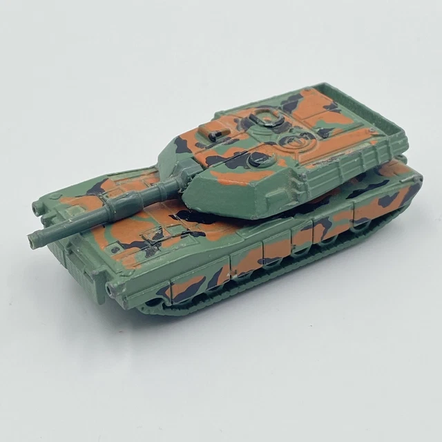 MATCHBOX ABRAMS MAIN Battle Tank Diecast Model 1:113 1994 Green Brown ...