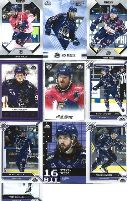 10 ICE HOCKEY CARDS, GLASGOW CLAN 2024-25 Series Two - #49 SEIGO, McKAY ...