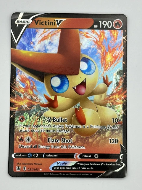 VICTINI V 021/163 -- Styles de combat Pokémon JCC -- Neuf comme neuf ...