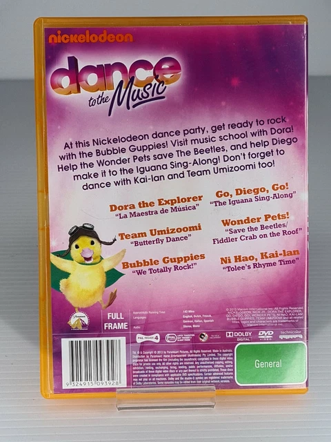 DANCE TO THE Music! (DVD, 2013) Dora Diego bubble guppies nickelodeon ...