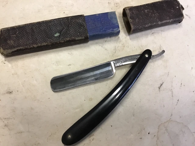 VINTAGE CUT THROAT razor invicta made in Sheffield EM Dickinson $55.00 ...