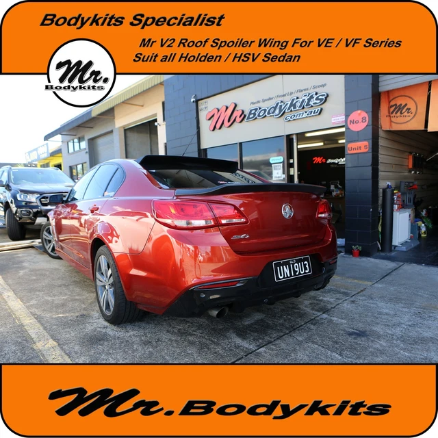 MR V2 PLASTIC Rear Window Roof Spoiler Wing For Holden Ve Vf Commodore ...