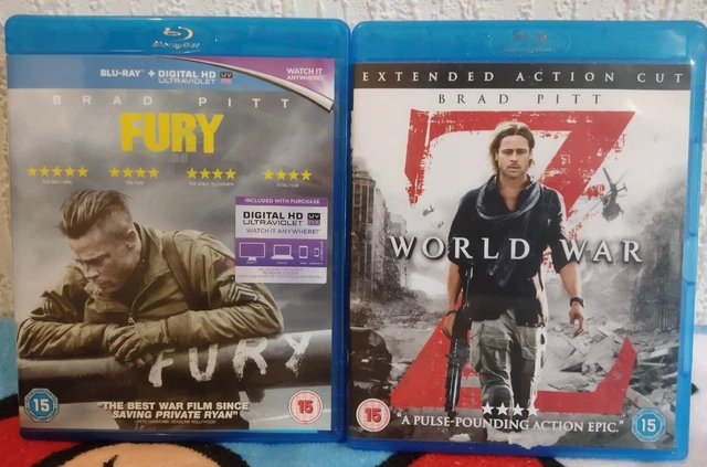 WORLD WAR Z: Extended Action Cut & Fury | 2 Movie Bundle | Blu-Ray EUR ...