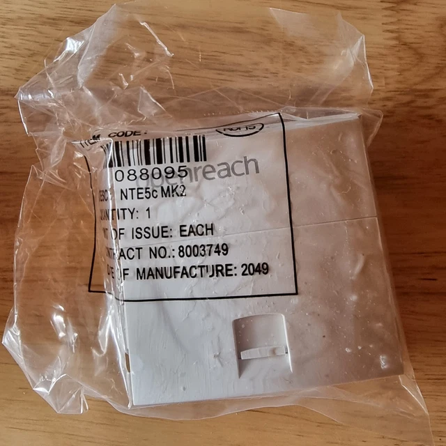 BT OPENREACH MASTER Socket 5C NTE5c MK2 senza attrezzi EUR 7,12 ...