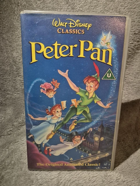 PETER PAN VHS Walt Disney Classics PAL UK Release Vintage Animated Film ...