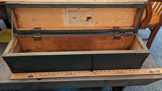 VINTAGE 1944 WWII Wooden Carpenter's Tool Chest Model 41-C-786 ...