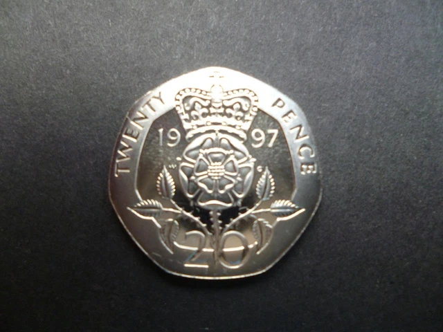 1997 QUEEN ELIZABETH 2Nd Proof 20P Coin Cupro Nickel Twenty Pence Piece ...