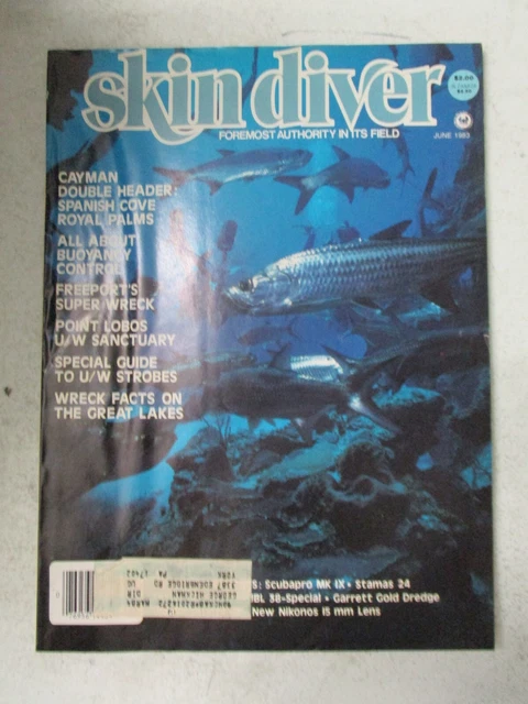 SKIN DIVER MAGAZINE June 1983 Pennekamp Coral Reefs Ambergris Cay ...