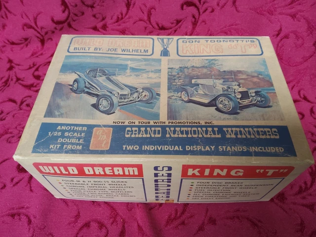 RARE AMT 1/25 Grand National Winners Wild Dream & King "T" Model Kits ...