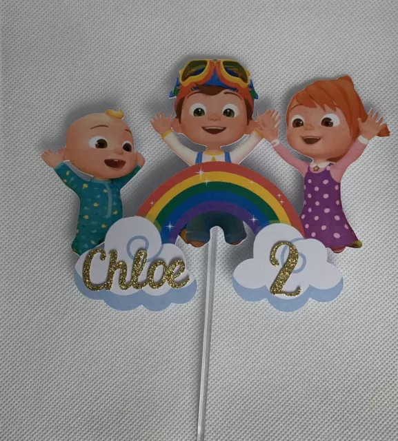 COCOMELON CAKE TOPPER - Personalised Name Age Topper -Coco Melon Cake ... COCOMELON CAKE TOPPER - Personalised Name Age Topper -Coco Melon Cake ...