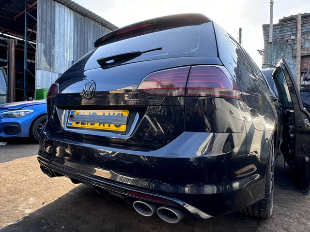 VW GOLF R Estate Mk7 Mk7.5 Black Complete Rear Bumper Diffuser Sensors ...