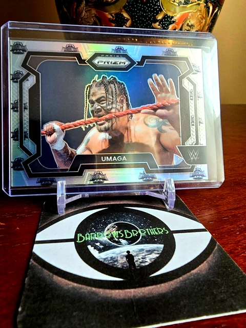 UMAGA 2024 PANINI Prizm WWE WRESTLEMANIA 40 LOGOS /40 carte #21 SSP EUR ...
