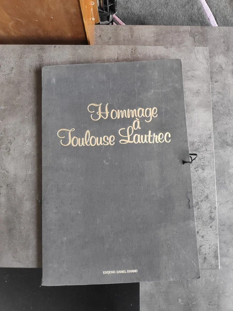 EDITIONS DANIEL BRIAND Hommage A Toulouse Lautrec 10 Dessins Poemes ...