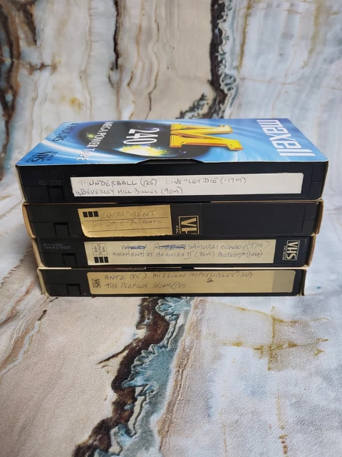 USED BLANK VHS Tapes x 4 circa 1990s - set 1 £12.99 - PicClick UK