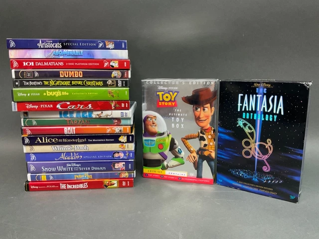 DISNEY’S PIXAR, DVDS, Fantasia, Toy Story, Box Sets Cars, Snow White, Peter Pan £62.30 - PicClick UK