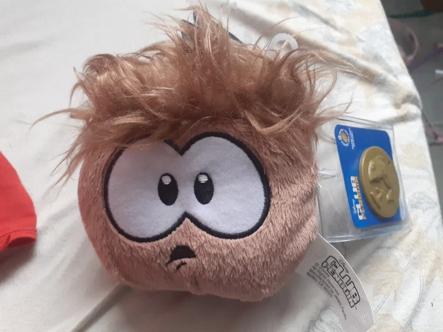 CLUB PENGUIN BROWN Puffle Plush Disney Offical Soft Toy S8 (2011) with ...