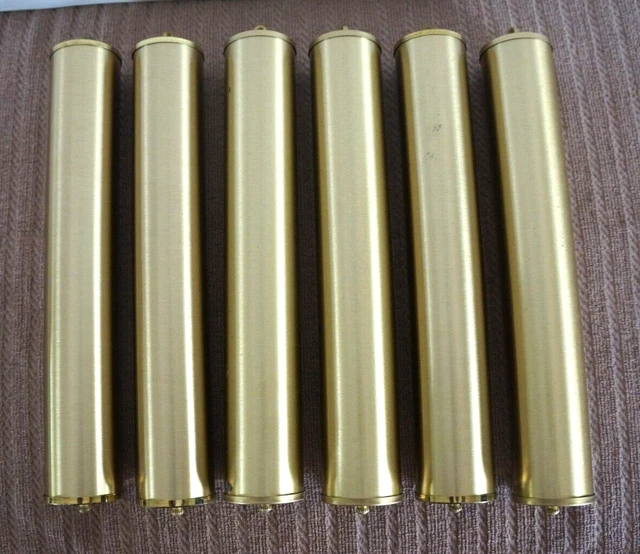 6 GRANDFATHER CLOCK Weight Shells Brass Without Weights 10-3/4"L £47.81 ...