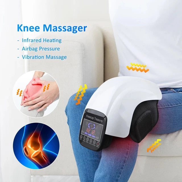 ELECTRIC KNEE MASSAGER Smart Infrared Heating Therapy Machine Relief ...