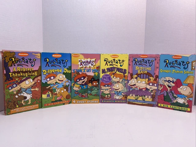 RUGRATS NICKELODEON VHS Lot Of 6 Paramount 90’s Cartoon Video Tape Lot ...