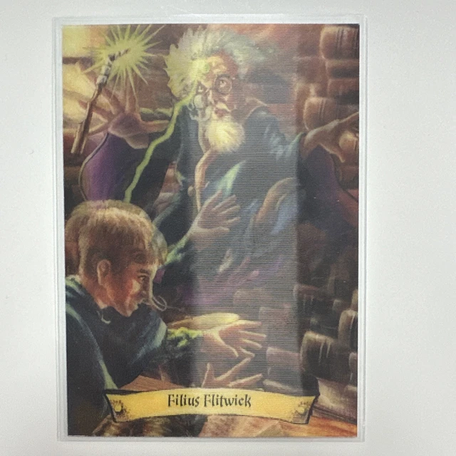 HARRY POTTER CHOCOLATE Frog Collectible Lenticular Card Filius Flitwick ...