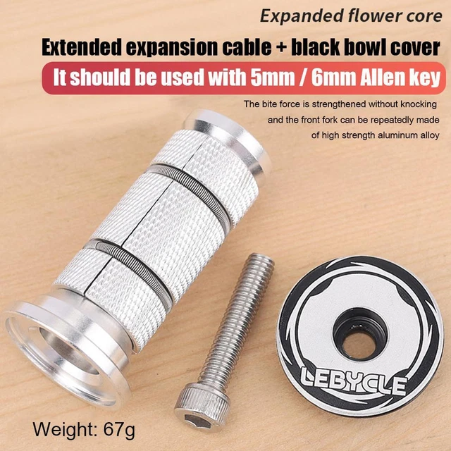 MTB BIKE HEADSET Stem Top Cap Compression Plug Star (Black) EUR 8,27 ...